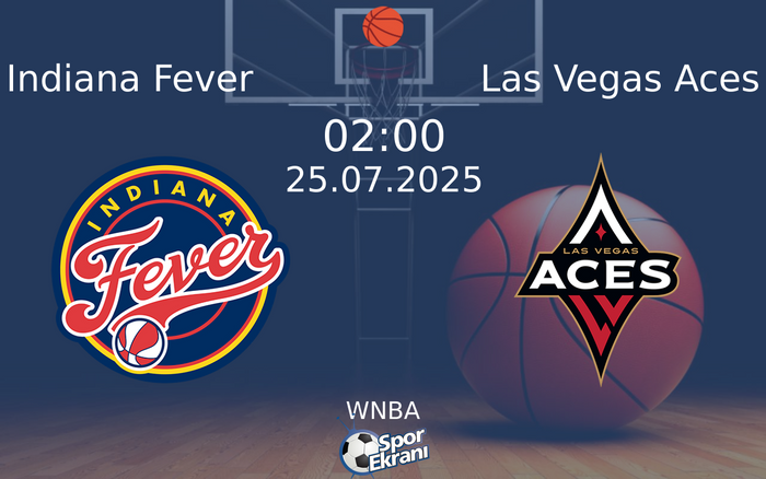 Indiana Fever - Las Vegas Aces Maçı Hangi Kanalda? 25 Temmuz 2025 Yayın ...